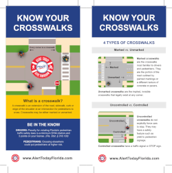 Tip Card: Know Your Crosswalks